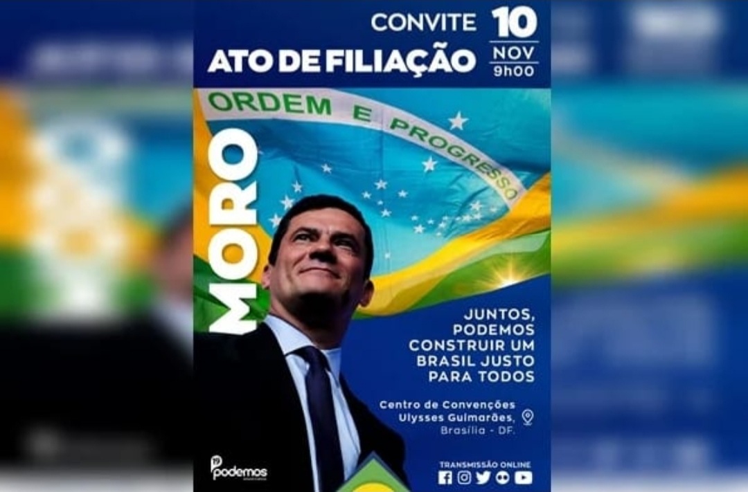 Partido Podemos anuncia filiação de Sérgio Moro - Eu, Rio!